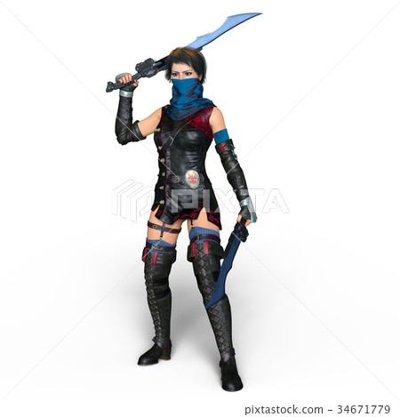Female fighter - Stock Illustration [34671779] - PIXTA