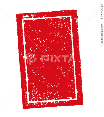 Hanko stamp illustration base template (without... - Stock Illustration ...