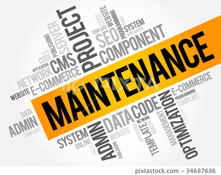 Maintenance word cloud collage - Stock Illustration [34687686] - PIXTA