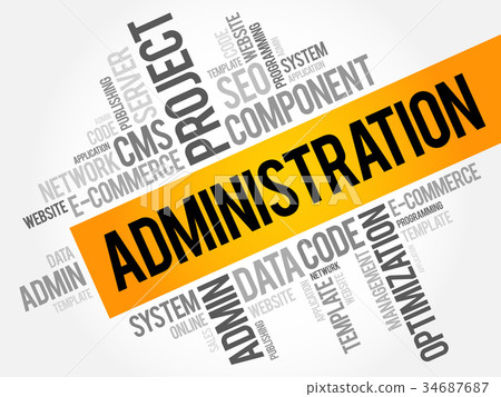 Administration word cloud collage - Stock Illustration [34687687] - PIXTA