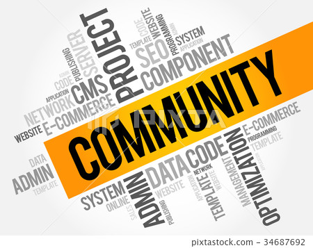 Community word cloud collage - Stock Illustration [34687692] - PIXTA