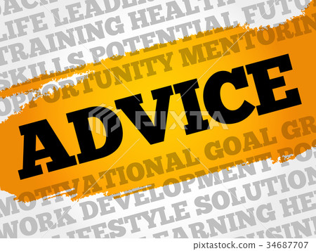 Advice word cloud collage - Stock Illustration [34687707] - PIXTA