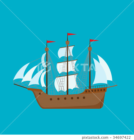 Ship cruiser boat sea symbol vessel travel - Stock Illustration ...