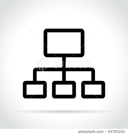 networking icon on white background - Stock Illustration [34705203] - PIXTA
