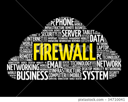 FIREWALL word cloud collage - Stock Illustration [34710041] - PIXTA