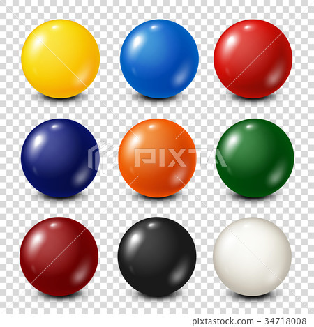 Lottery, billiard,pool balls collection. Snooker - Stock Illustration ...