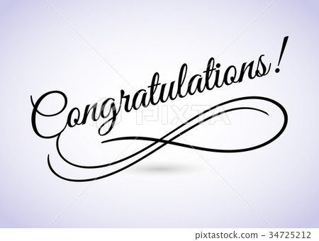 Congratulations. Beautiful greeting card poster - Stock Illustration ...