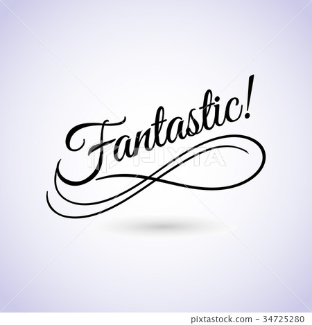 Fantastic sign. Vector illustration. Beautiful - Stock Illustration ...