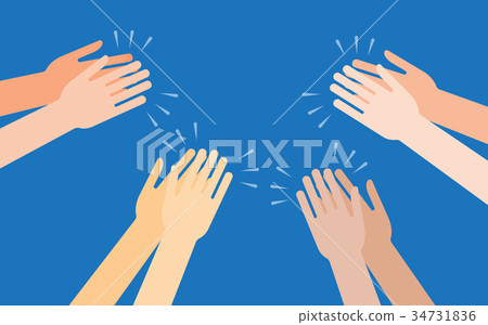 Human hands clapping ovation - Stock Illustration [34731836] - PIXTA