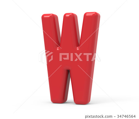 red letter W - Stock Illustration [34746564] - PIXTA
