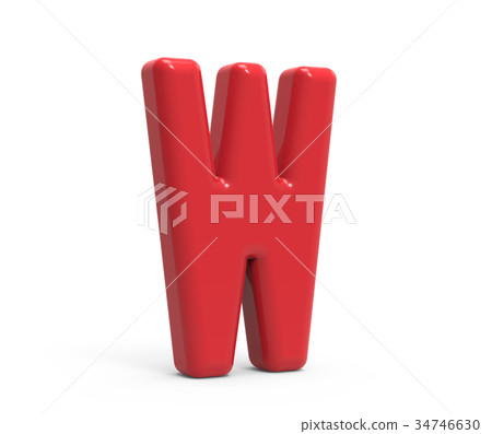 red letter W - Stock Illustration [34746630] - PIXTA