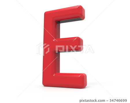 red letter E - Stock Illustration [34746699] - PIXTA