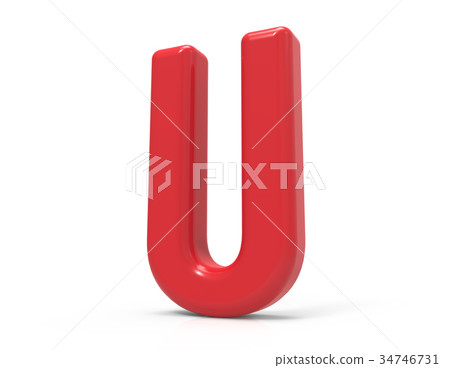 red letter U - Stock Illustration [34746731] - PIXTA