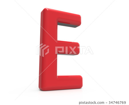 red letter E - Stock Illustration [34746769] - PIXTA