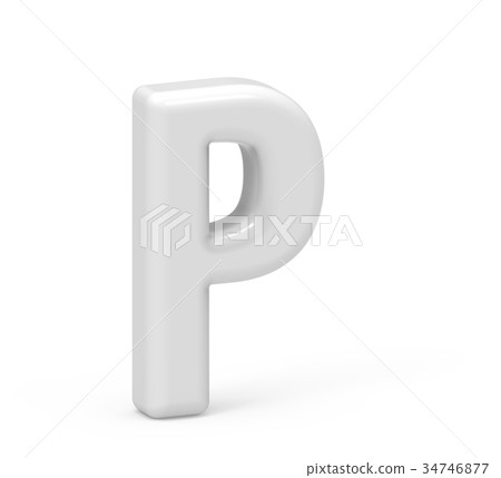 pearl white letter P - Stock Illustration [34746877] - PIXTA