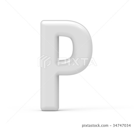 pearl white letter P - Stock Illustration [34747034] - PIXTA