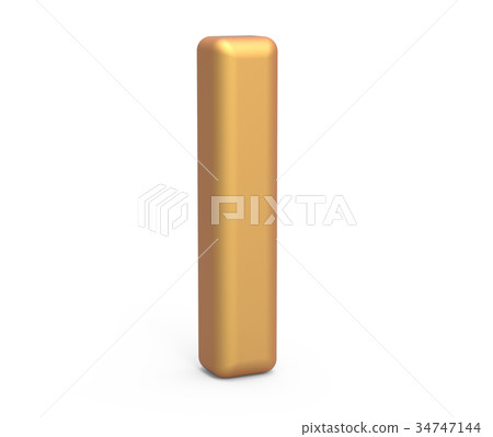 golden letter I - Stock Illustration [34747144] - PIXTA