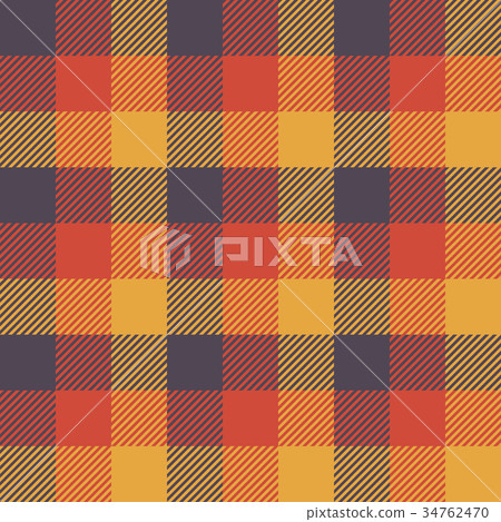 Autumn Plaid, Tartan Seamless Pattern Background - Stock Illustration ...