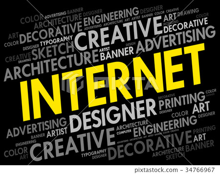 INTERNET word cloud collage - Stock Illustration [34766967] - PIXTA