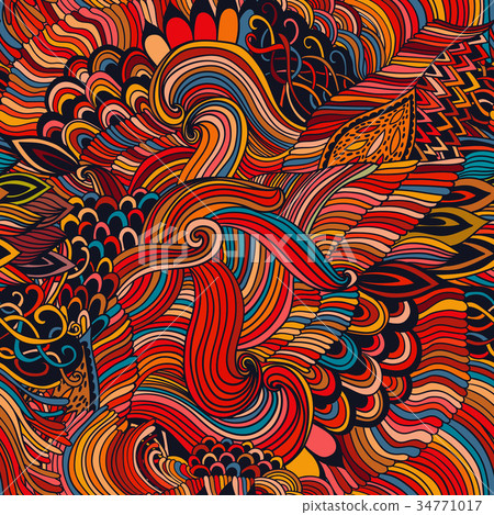 Seamless pattern abstract background with colorful - Stock Illustration ...