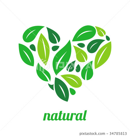 Tree Logo heart shape design vector template. - Stock Illustration ...