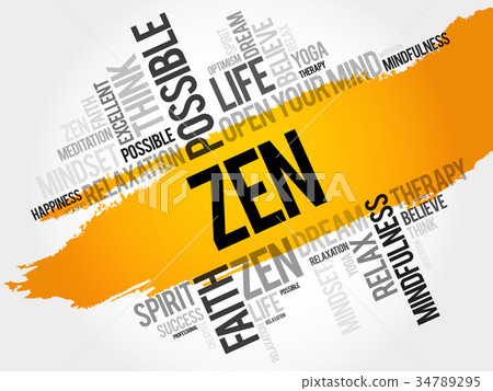 Zen word cloud concept - Stock Illustration [34789295] - PIXTA