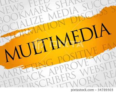 Multimedia word cloud - Stock Illustration [34789303] - PIXTA