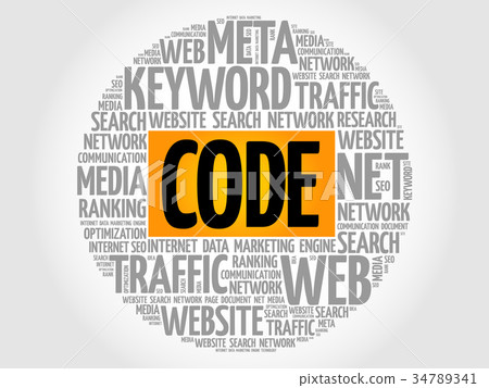 CODE word cloud collage - Stock Illustration [34789341] - PIXTA