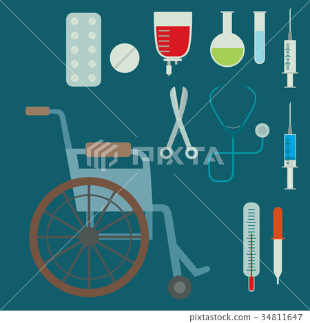 Medical symbols emergency sign cross first sterile - Stock Illustration ...