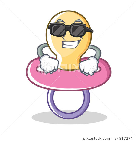 Super cool baby pacifier character cartoon-插圖素材 [34817274] - PIXTA圖庫