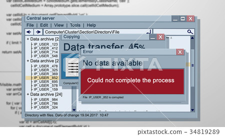 Abstract windows error illustration - Stock Illustration [34819289] - PIXTA