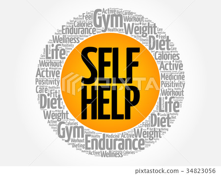 Self Help circle stamp word cloud - Stock Illustration [34823056] - PIXTA