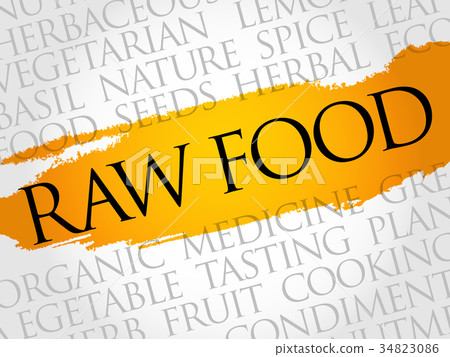 RAW FOOD word cloud collage - Stock Illustration [34823086] - PIXTA