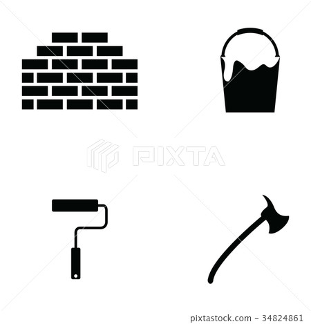 builder icon set - Stock Illustration [34824861] - PIXTA