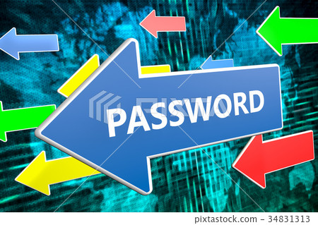 Password text concept-插圖素材 [34831313] - PIXTA圖庫