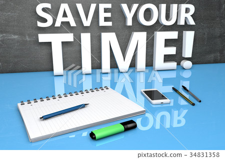 Save your Time - Stock Illustration [34831358] - PIXTA