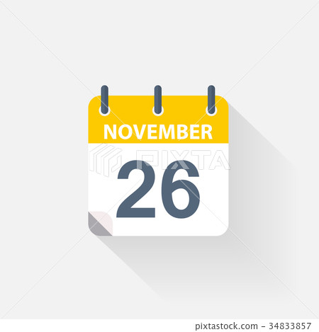 26 november calendar icon - Stock Illustration [34833857] - PIXTA