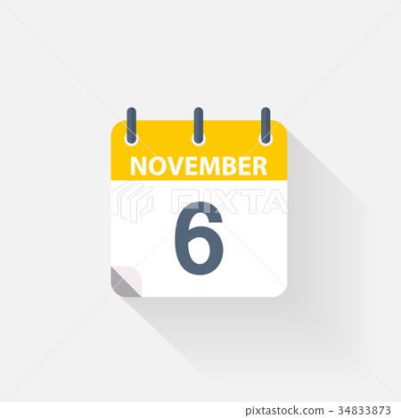 6 november calendar icon - Stock Illustration [34833873] - PIXTA