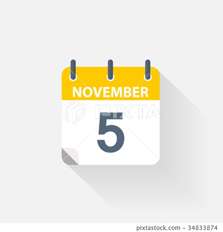 5 november calendar icon - Stock Illustration [34833874] - PIXTA