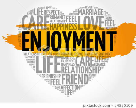 Enjoyment word cloud collage - Stock Illustration [34850109] - PIXTA