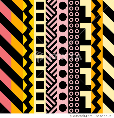 Retro color seamless pattern. Fancy abstract - Stock Illustration ...