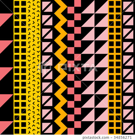 Retro color seamless pattern. Fancy abstract - Stock Illustration ...