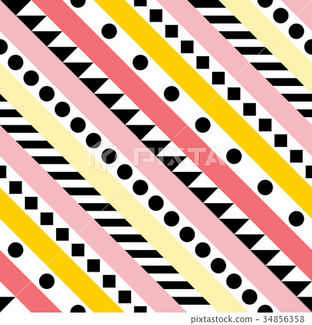 Retro color seamless pattern. Fancy abstract - Stock Illustration ...