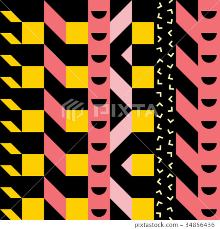 Retro color seamless pattern. Fancy abstract - Stock Illustration ...