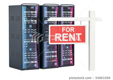Server Rental concept, 3D rendering - Stock Illustration [34861098] - PIXTA