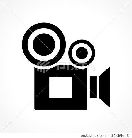 video camera icon on white background - Stock Illustration [34869628 ...