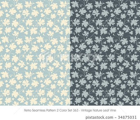 Retro Seamless background image two color set - Stock Illustration ...