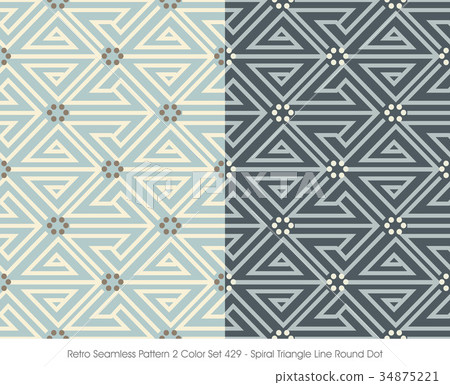 Retro Seamless background image two color set - Stock Illustration ...