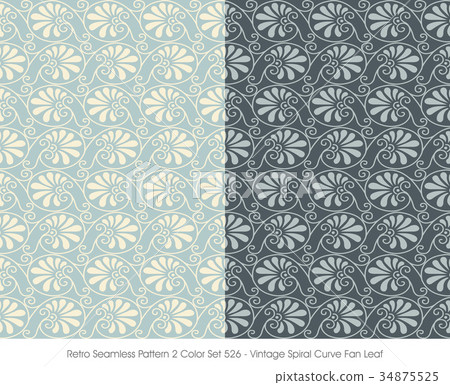 Retro Seamless background image two color set - Stock Illustration ...