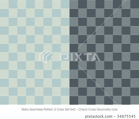 Retro Seamless background image two color set - Stock Illustration ...